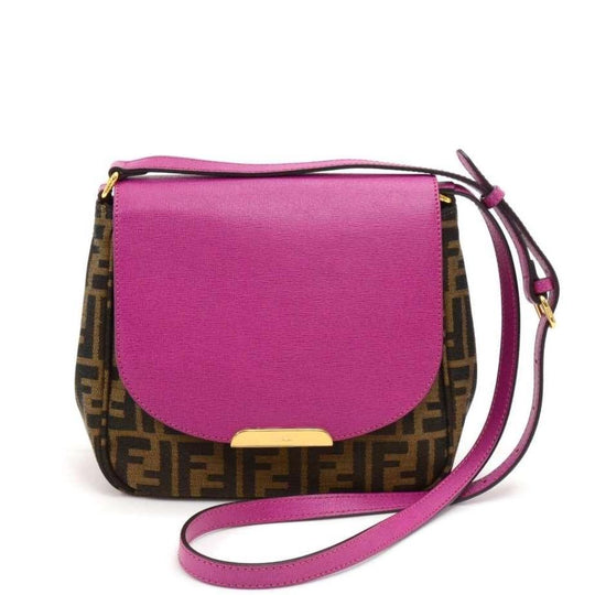 Monogram Canvas and Fuschia Leather Crossbody Bag – Poshbag Boutique