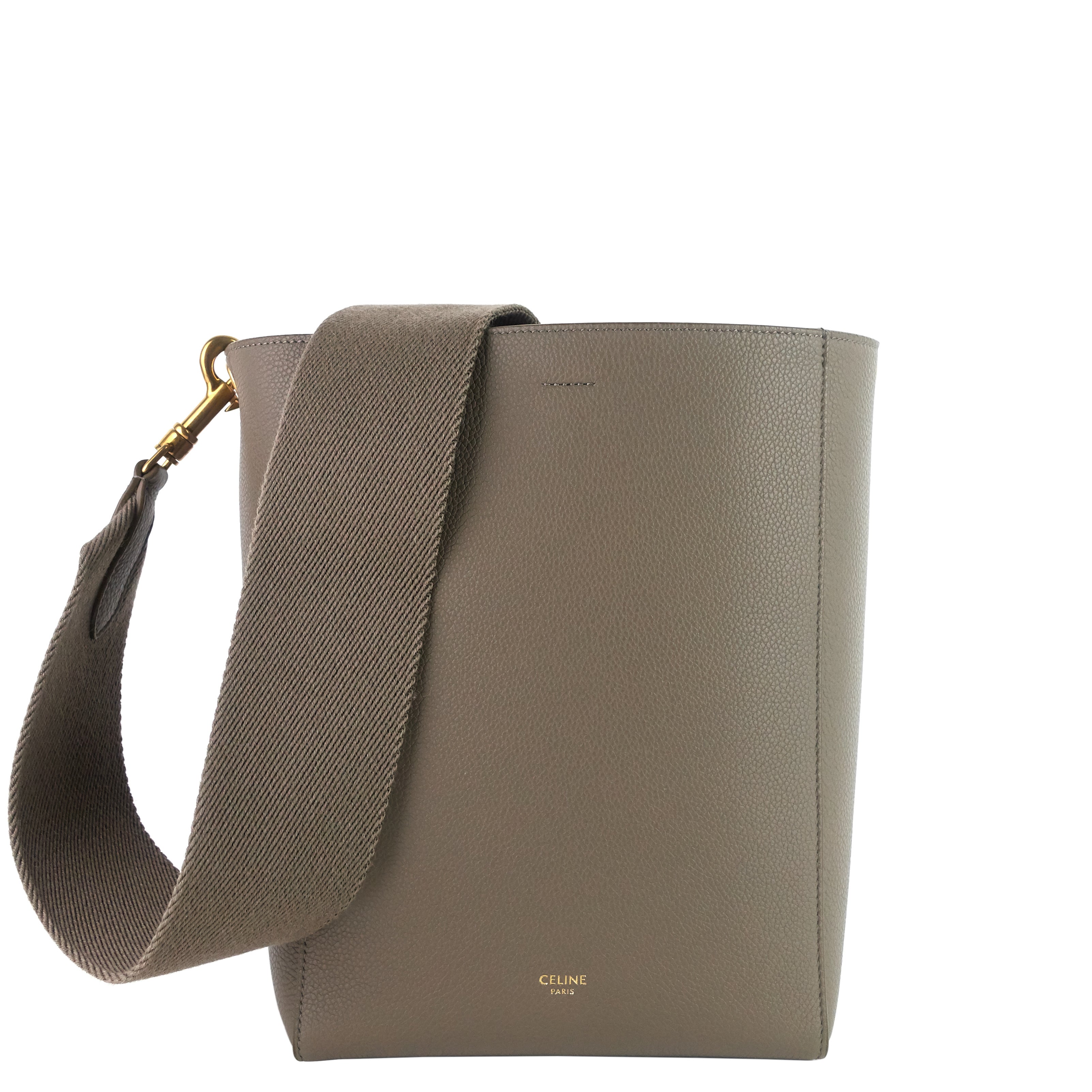 Sangle Grained Calfskin Leather Small Bag Poshbag Boutique